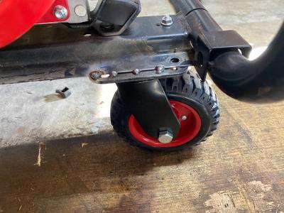 China Steel Housing Heavy Duty Rubber Caster Wheel 8 Inch Durable Steel Rubber Combination Wheel Suitable for Warehouse Carts for sale