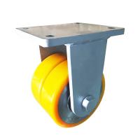 China 50mm Wheel Width Extra Heavy Duty Nylon Wheels Casters Polyurethane Wheels Built for Heavy Load Industrial Applications and Mobility for sale