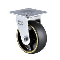 China 837lbs Wheel Capacity Industrial Caster Zinc Painted Bracket Surface Treatment Heavy Duty Durable Transport Caster Wheel for sale
