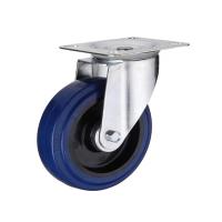 China Overall Height 2 to 12 Inches Heavy Duty Casters Zinc Plated Powder Coated Stainless Steel Heavy Load Industrial Wheels for sale