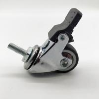 China Blue Rubber Casters Steel Housing Customable Industrial Grade Durable Heavy Duty Replacement Wheels for Equipment and Machinery for sale