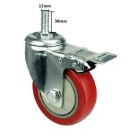 China Double Brake Medical Casters Featuring Precision Ball Bearing and 3 Inches Wheel Diameter Optimized for Medical Equipment for sale