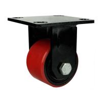 China 450-850kg Loaded Capacity Polyurethane Casters 150mm Wheel Size PU Iron Wheel Material Heavy Duty Wheels for Industrial for sale