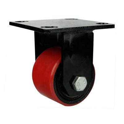 China 450-850kg Loaded Capacity Polyurethane Casters 150mm Wheel Size PU Iron Wheel Material Heavy Duty Wheels for Industrial for sale