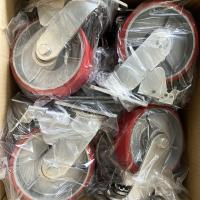 China Overall Height 5 Inches Polyurethane Casters Equipped with Ball Bearing and Loaded Capacity 450-850kg Mobility Solutions for sale