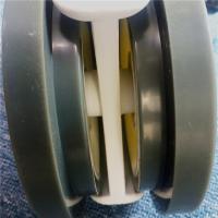 China 194mm height black pu caster wheel hollow core industrial grade caster wheel for heavy duty carts equipment and machinery for sale