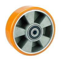 China 350KG Capacity Nylon Casters 65mm Solid Core Wheel Durable Industrial Caster Wheels for Machinery and Equipment Movement for sale