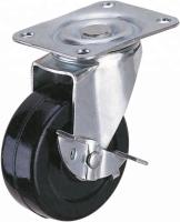 China Rubber Casters Steel Rubber Wheel Material Suitable Indoor Outdoor Heavy Duty Industrial Applications for sale