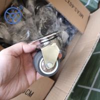 China Non-Marking Rubber Casters Featuring Double Ball Bearing Smooth Quiet Durable Wheels for Heavy Duty for sale