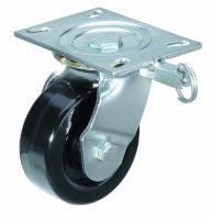 China 3 to 8 inches wheel diameter rubber casters wheels elastic soft orange steel housing material engineered for shock resistance and long term for sale