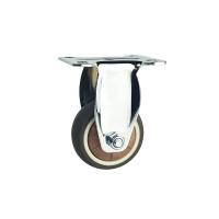 China Non Marking Tread Rubber Casters Featuring Rubber PP Core Wheel Material Heavy Load Transport Wheels for sale