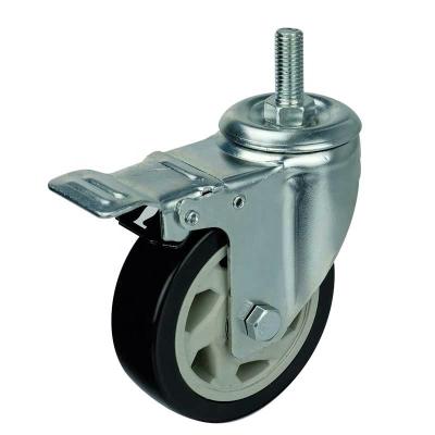 China 4 Inch Wheel Diameter Medium Duty Casters Providing Overall Height 5-3/4 Inch and Bolt Hole Spacing 2-7/8 X 2-7/8 Inch Engineered for Performance for sale