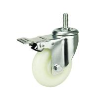 China Side Lock Non Slip Medium Duty Swivel Wheel Caster Rubber 5 3 4 Inch Overall Height Performance Long Lasting Durability for sale