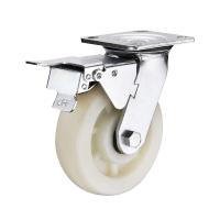 China 4 Inch Wheel Diameter Medium Duty Casters Offering 300 Lbs Load Capacity and 3-1-2 Inch Top Plate Swivel Radius Durable for Warehouse for sale