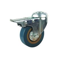 China 65 KG Load Capacity Heavy Duty Rubber Caster Wheel 8 Inch Black Blue Green Ideal for Warehouse and Applications for sale