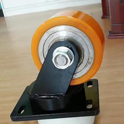 China 4-11 Inch Steel Rubber Caster Rubber Wheels Castors with Brake Industrial Grade Durable Heavy Duty Mobility Solutions for sale