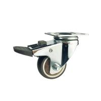China Ball Bearing Type Nylon Casters 20-45KG Capacity PA Wheel Material Suitable for Industrial Equipment Mobility for sale