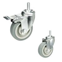 China Non Marking TPR 75mm Medium Duty Casters For Medical Trolley for sale