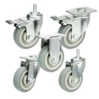 China Non Marking TPR 75mm Medium Duty Casters For Medical Trolley for sale