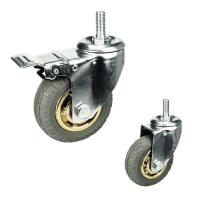 China ISO9001 70kg Loading 4 Inch Rubber Caster Wheels With Low Noice for sale