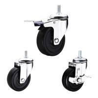 China 3 Inch 154lbs Capacity Medium Duty Casters With Delrin Bearing for sale
