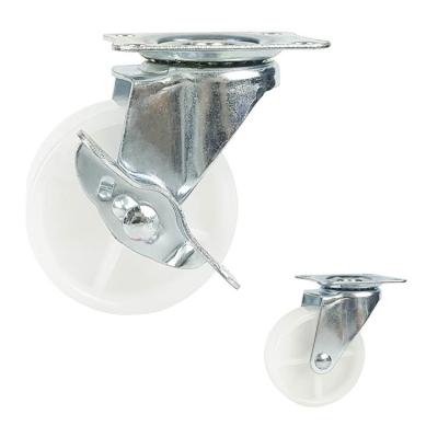 China 50mm Plastic Swivel Caster Wheels , Zinc Plated Solid Caster Wheels for sale
