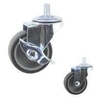 China 20kg Loading 40mm Rubber Light Duty Casters ISO9001 for sale