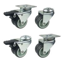 China 2inch Double Wheel Light Duty Casters for sale