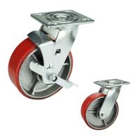 China No Marking Heavy Duty Casters Iron PU for sale