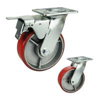 China No Marking Heavy Duty Casters Iron PU for sale