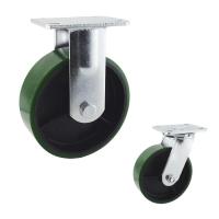 China Polyurethane 200x50mm Heavy Duty Casters ISO9001 for sale