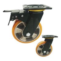 China 880lbs Capacity 8 X 2 Caster Wheel , Wearable Aluminum Caster Wheels for sale