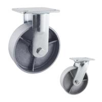 China Cast Iron 8inch Side Mount Caster Wheels With Plate Swivel for sale