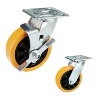 China PVC 100x50mm Heavy Duty Swivel Caster Wheels For Industrial for sale