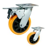 China PVC 100x50mm Heavy Duty Swivel Caster Wheels For Industrial for sale