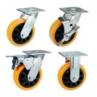 China PVC 100x50mm Heavy Duty Swivel Caster Wheels For Industrial for sale