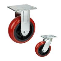 China 300kg Loading 200mm Heavy Duty Casters With Swivel Plate for sale