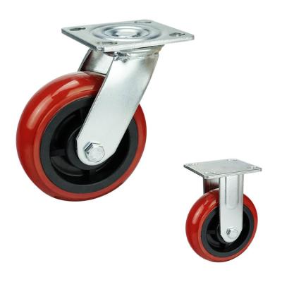 China 300kg Loading 200mm Heavy Duty Casters With Swivel Plate for sale