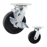 China 150mm PP Heavy Duty Plate Casters 400kg Loading Swivel For Sale for sale