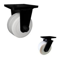 China White 8 Inch MC Nylon Super Heavy Duty Casters ISO9001 for sale