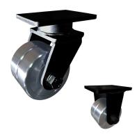 China Forged Steel 12 Inch Swivel Caster Wheels , 3 Tons Loading Twin Wheel Caster for sale