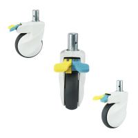 China 198lbs Loading 125mm Medical Casters With Ab Lock for sale