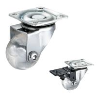 China 3 Inch 50kg Loading PU Furniture Casters With Chrome Plated Bracket for sale