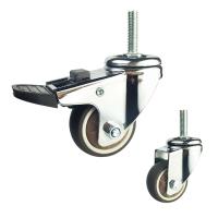 China 75mm TPR Furniture Swivel Casters For Chairs Cabinets for sale