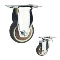 China 75mm TPR Furniture Swivel Casters For Chairs Cabinets for sale