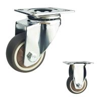 China 75mm TPR Furniture Swivel Casters For Chairs Cabinets for sale