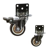 China 75mm TPR Furniture Swivel Casters For Chairs Cabinets for sale