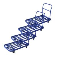 China 330lbs Capacity Foldable Platform Trolley Four Casters Wheels Folding Cart for sale