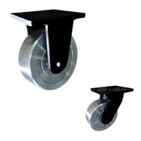 China Forged Steel 10 Inch Heavy Duty Caster Wheels 6600lbs Loading With Brake for sale