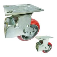 China 8inch Heavy Duty Spring Loaded Casters , 770lbs Loading Heavy Duty Polyurethane Casters for sale
